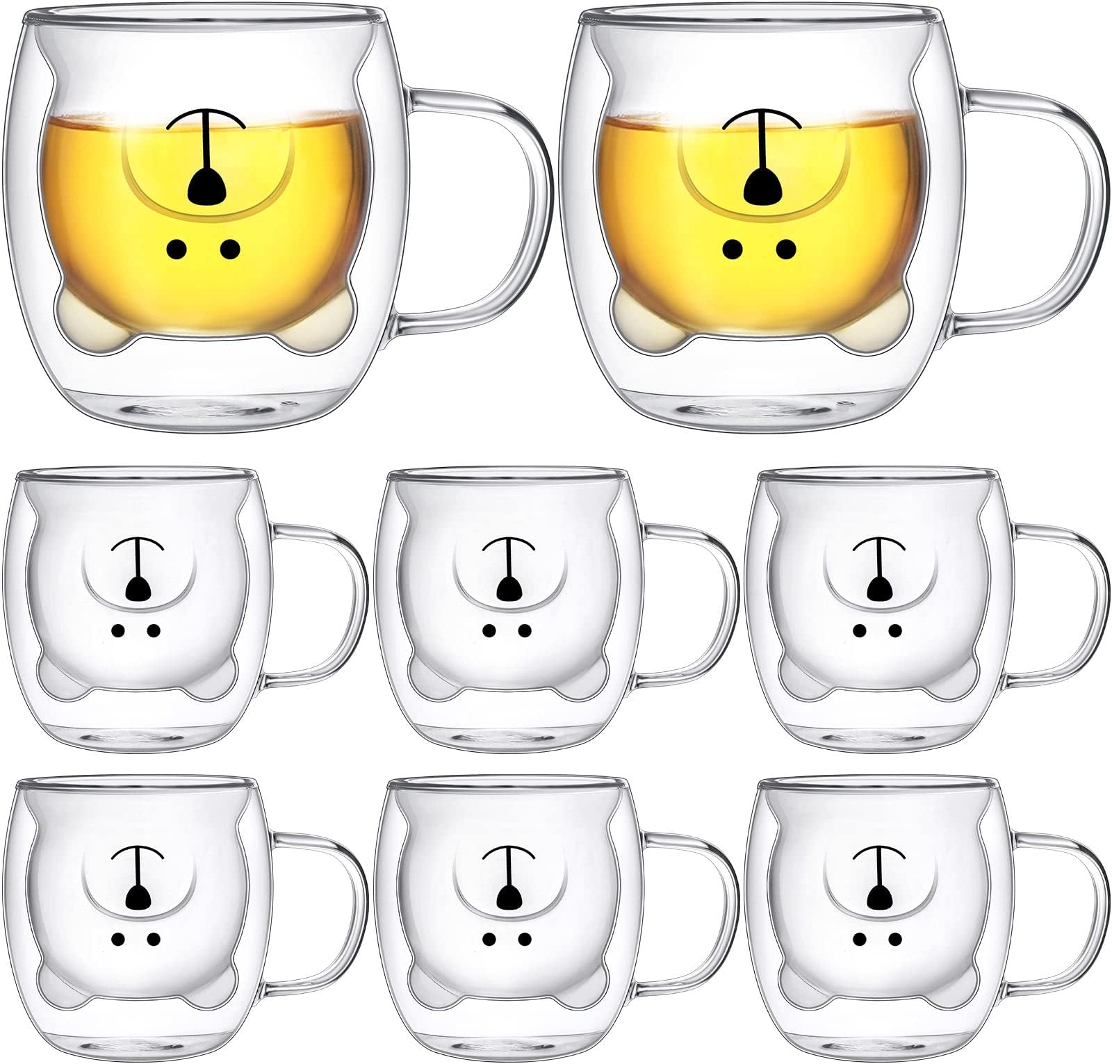 Amazon.com | Old Fashioned Glasses Cute Beer Mugs Bear Tea Cup Coffee ...