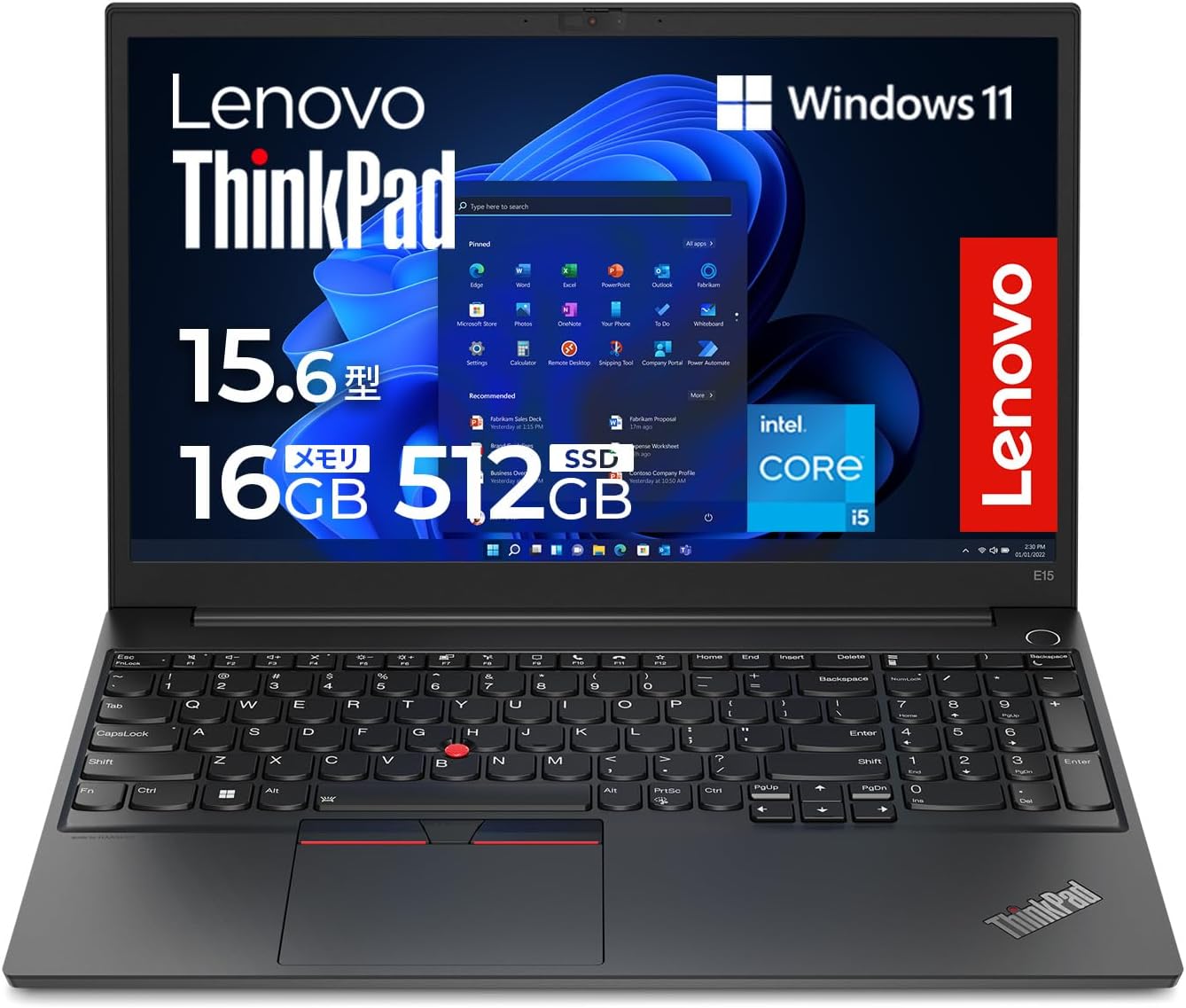 Amazon.co.jp: [Official] Lenovo ThinkPad E15 Gen 4 Laptop Business 15.6 ...