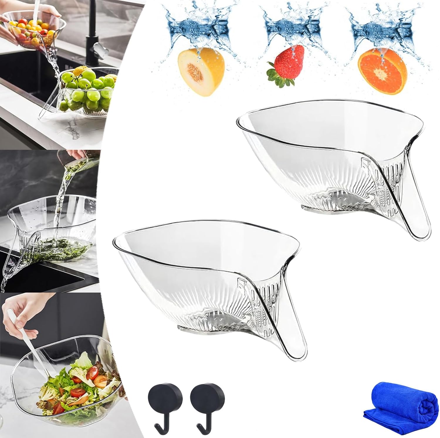 Amazon.com: Drainage Basket Funnel, 2024 New Multifunctional Drain ...