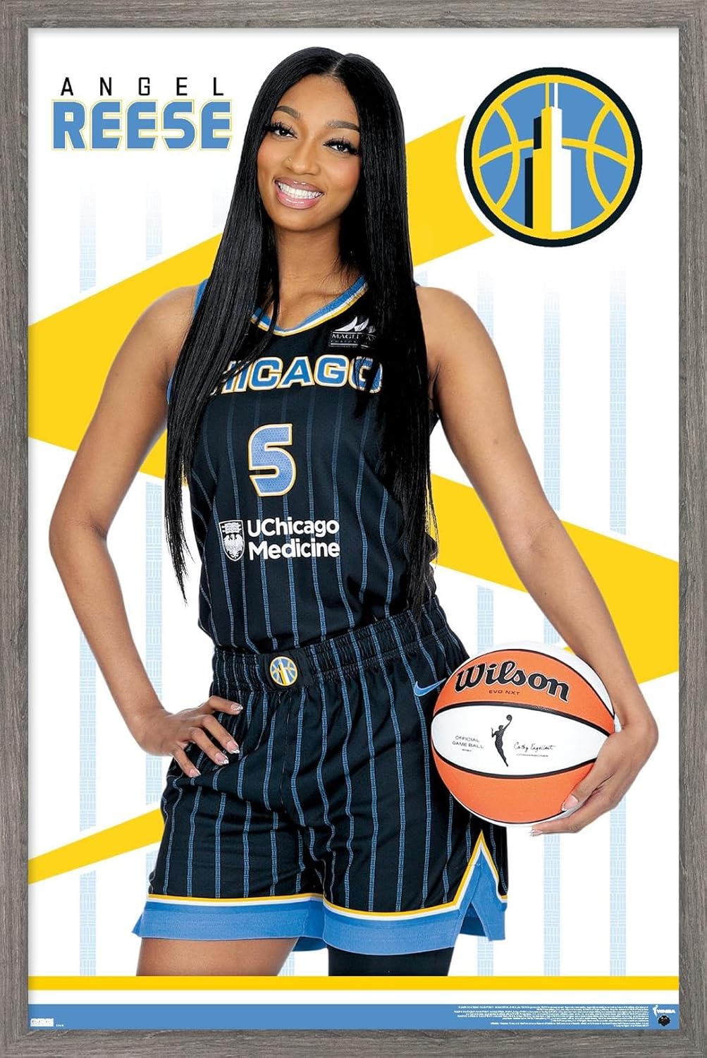 Amazon.com: Trends International WNBA Chicago Sky - Angel Reese 24 Wall Poster, 34L x 22.4W ...