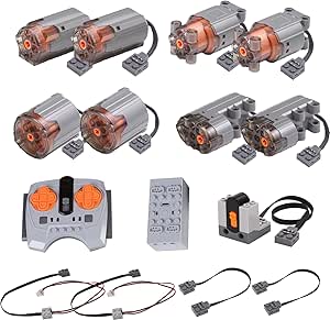 Amazon.com: 16 Pcs Motor Kit Compatible with Lego Technic: M Motor, L ...