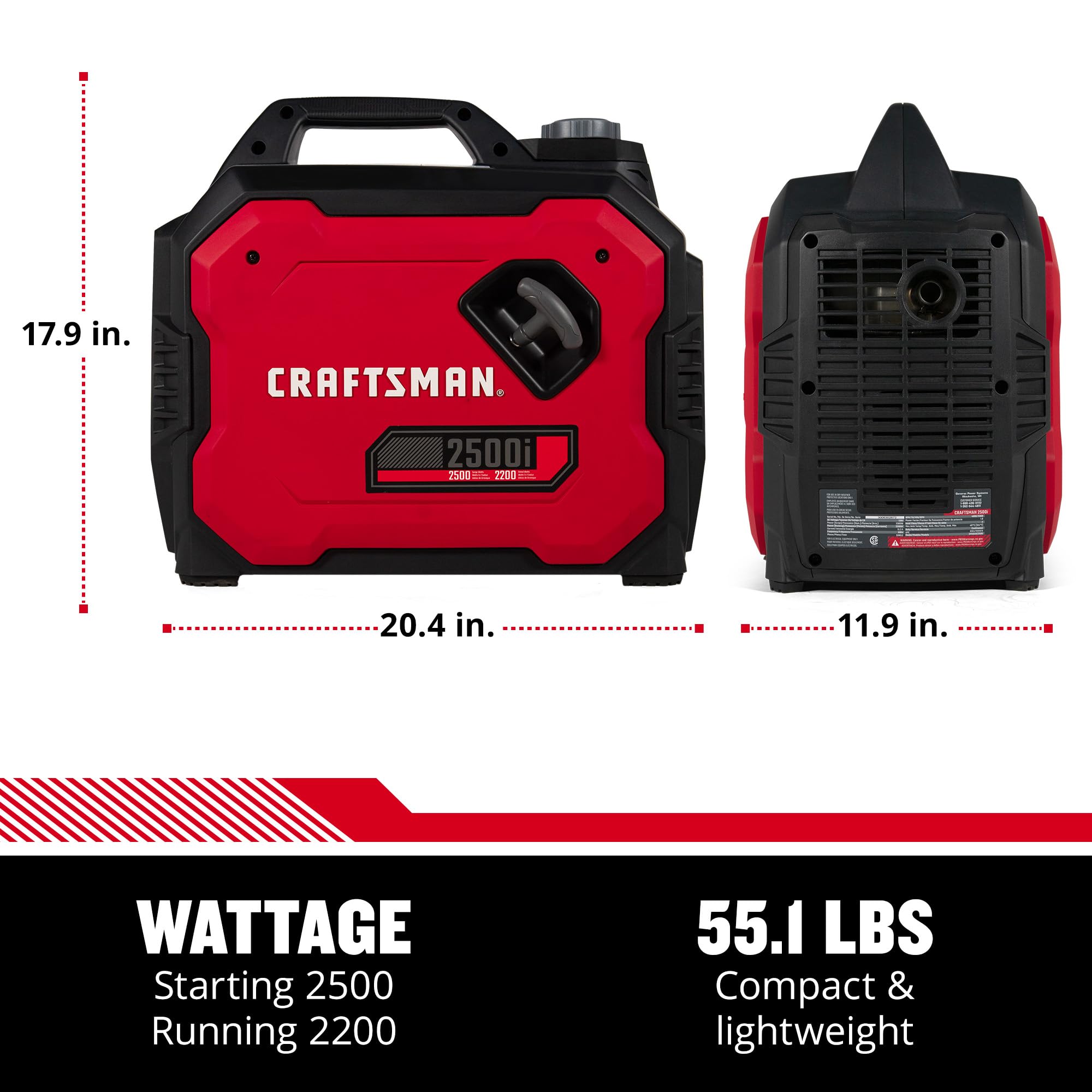 Snapklik.com : Craftsman C0010250 2,500-Watt Gas Portable Generator ...