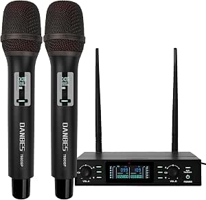 Amazon.com: DANBES Wireless Microphone/Transmission Distance 80 Meters ...