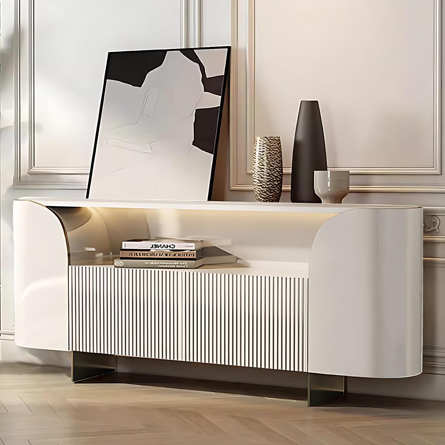 Amazon.com - ZGNBSD Buffet Cabinet with Storage - Sideboard Cabinet ...