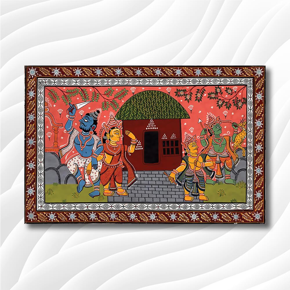 Namaste Home - Laminated Paper Poster - Madhubani Ramayan Painting ...