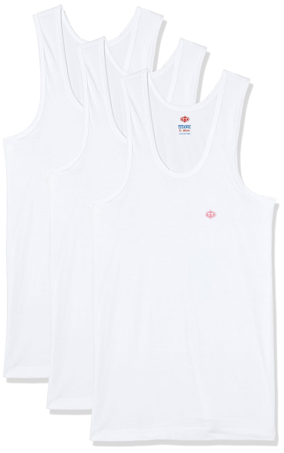 Buy T.T. Men's Plain CoT.T.on Vest (Pack of 3)(10_1_W_P3_XL_White_95 ...