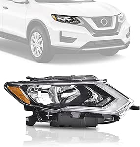 Amazon.com: Tyrigion Right Passenger Side Halogen Headlight Headlamp ...