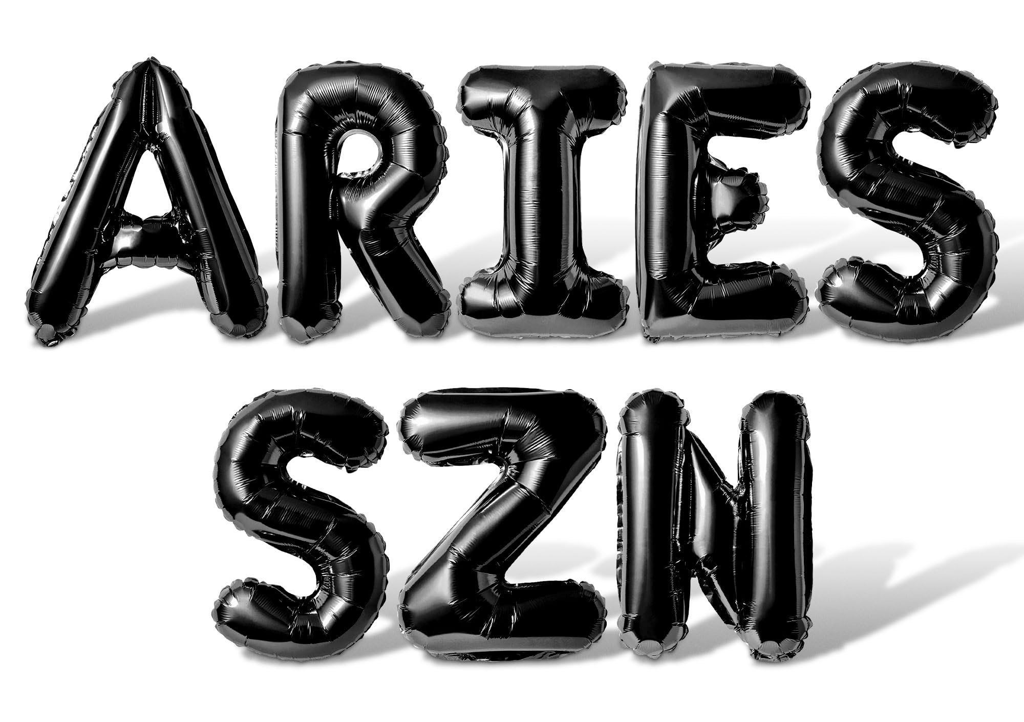 Amazon.com: Letter Balloons - ARIES SZN 16" Inch Alphabet Letters Foil ...
