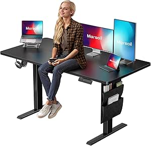 Amazon.com: Marsail Standing Desk Adjustable Height Home Office Desk ...