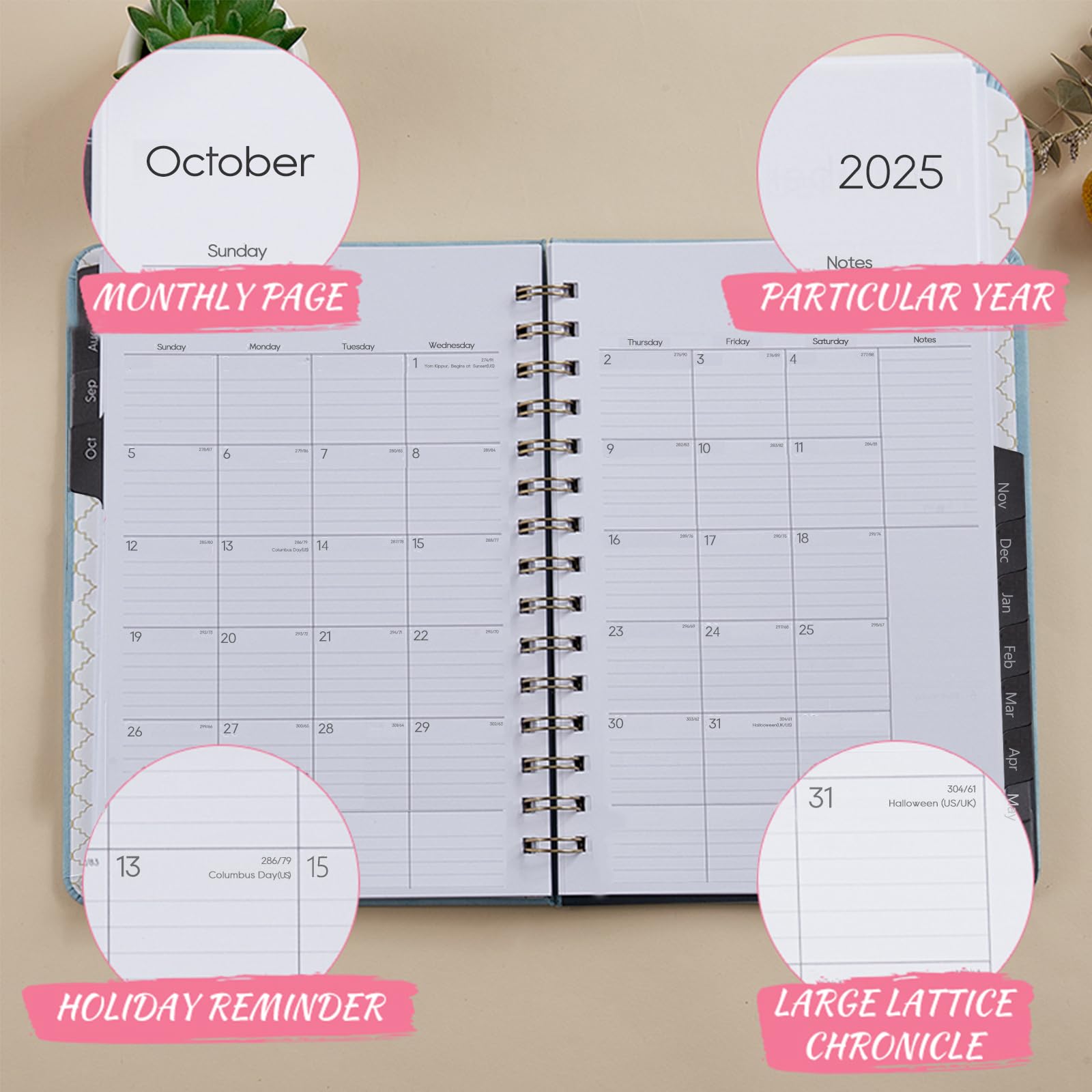 Snapklik.com : Academic Planner 2025-2026, Weekly And Monthly Calendar ...