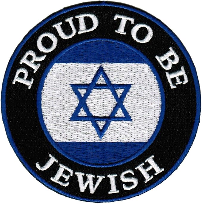 Amazon.com: Proud to Be Jewish Embroidered Patch Israel Flag Iron-On ...
