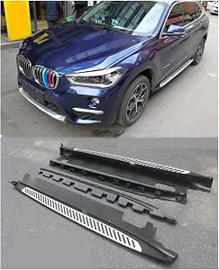 CLEAE Car Running Boards Side Steps for BMW X1 F48 2016-2021, Black and ...