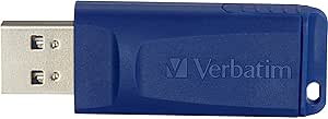 Amazon.com: Verbatim 4GB USB 2.0 Flash Drive - Cap-Less & Universally ...