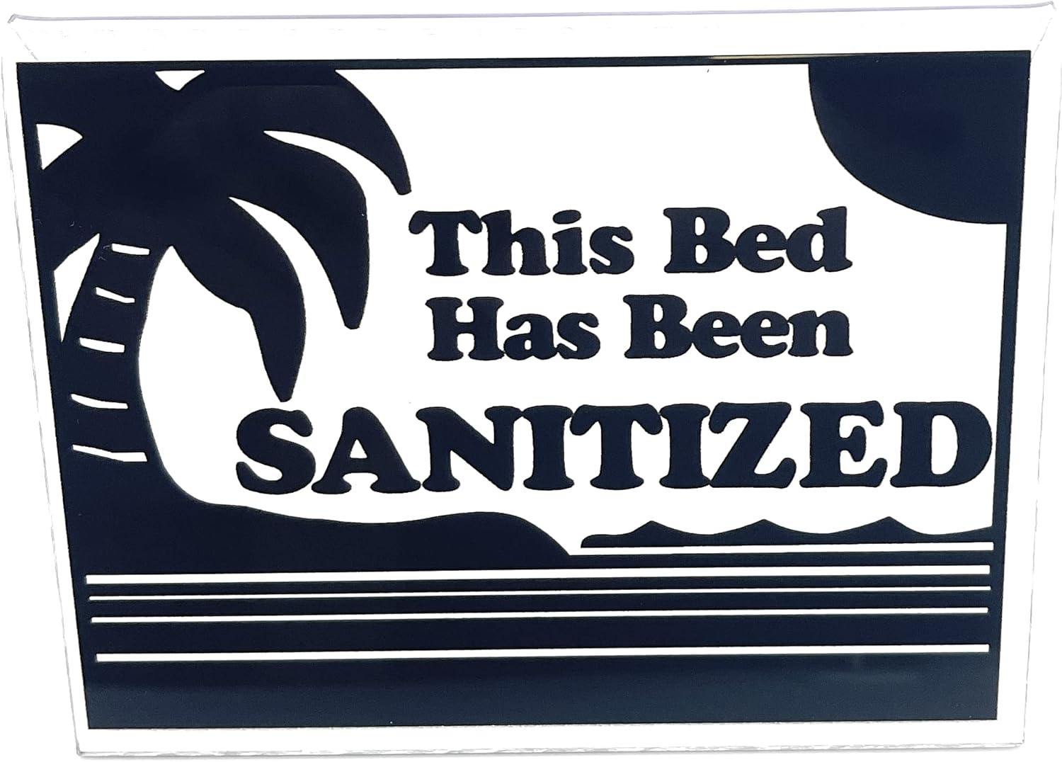 Amazon.com: Tanning Bed Acrylic Sign This Bed Has Been Sanitized 3X4.5 ...