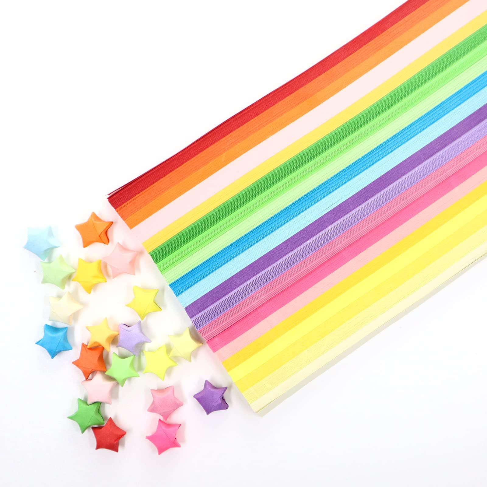Amazon.com : 540 Sheets of Star Origami Paper, 4 Colors of Lucky Star ...
