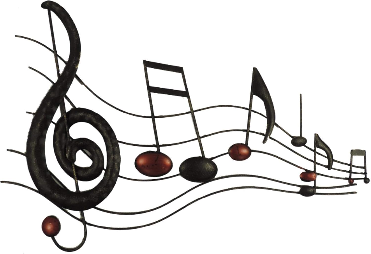 Amazon.com: Deco 79 Metal Musical Notes Home Wall Decor Wall Sculpture ...