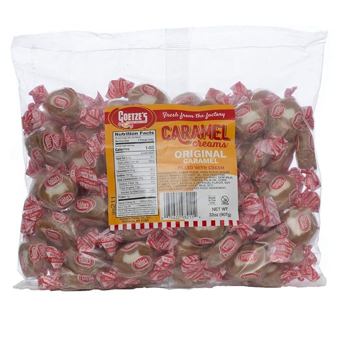 Amazon.com : Goetze's Candy Vanilla Caramel Creams - 2 Pound Bag (32 ...