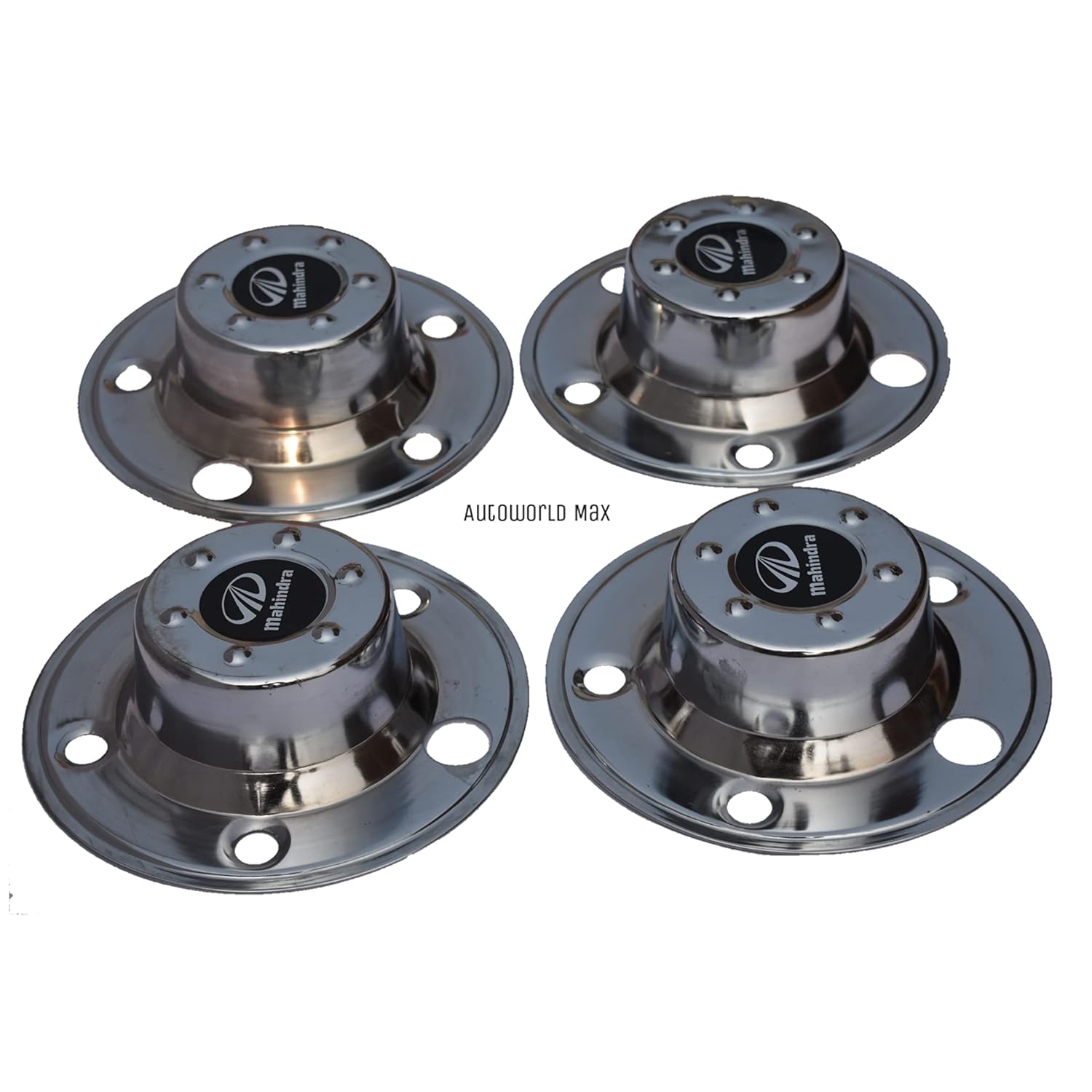 AUTOWORLD MAX 4PCS(8.25 DIA) INCHES CHROME METAL WHEEL CENTER HUB CAP ...
