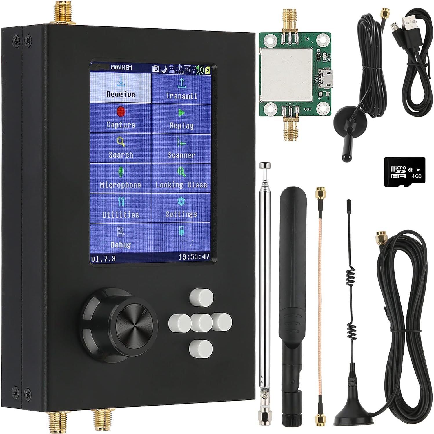 Amazon.com: Portapack H2, 3.2in TFT Screen Radios Transceiver 1MHz-6GHz ...