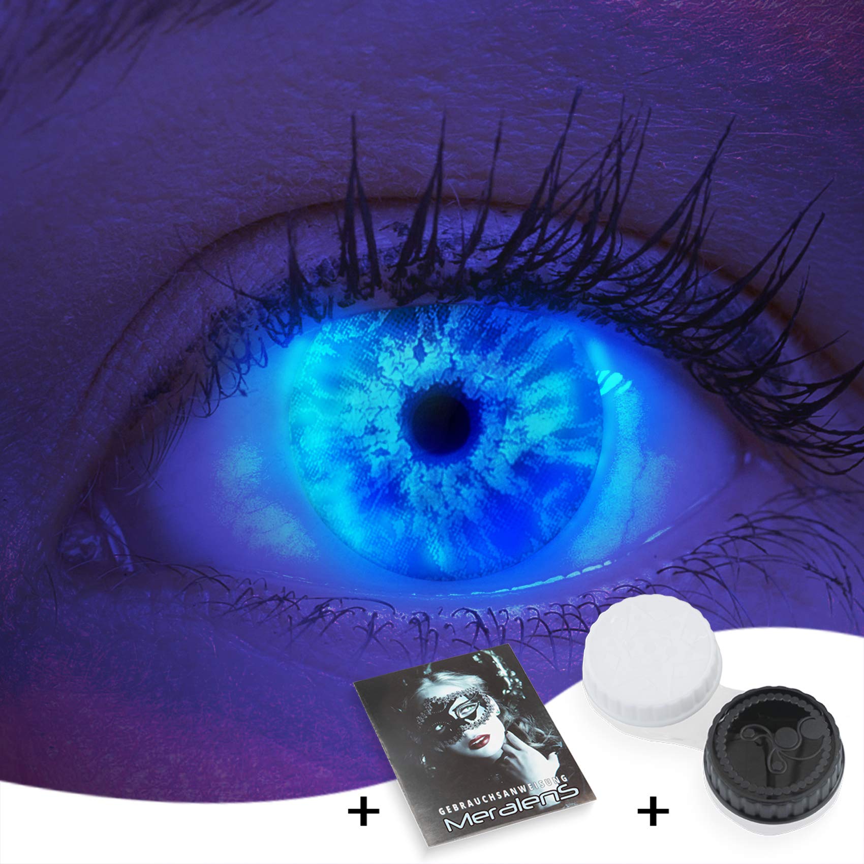 Black Light Reactive Contact Lenses UV Contact Lenses | Rave / Glow