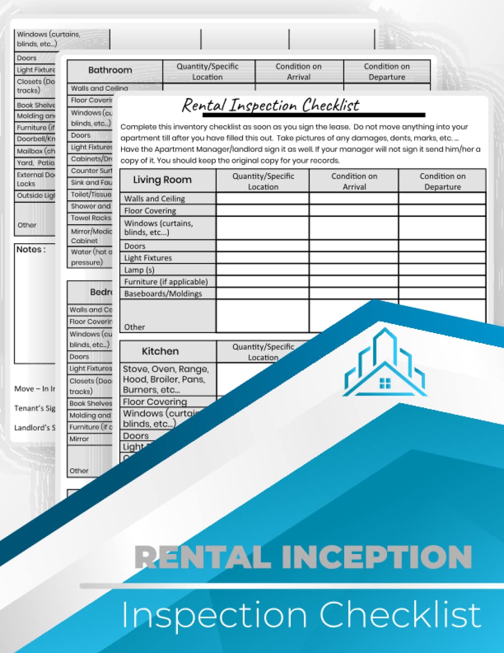 Rental Inception Checklist: A rental checklist for your move-in/ move ...