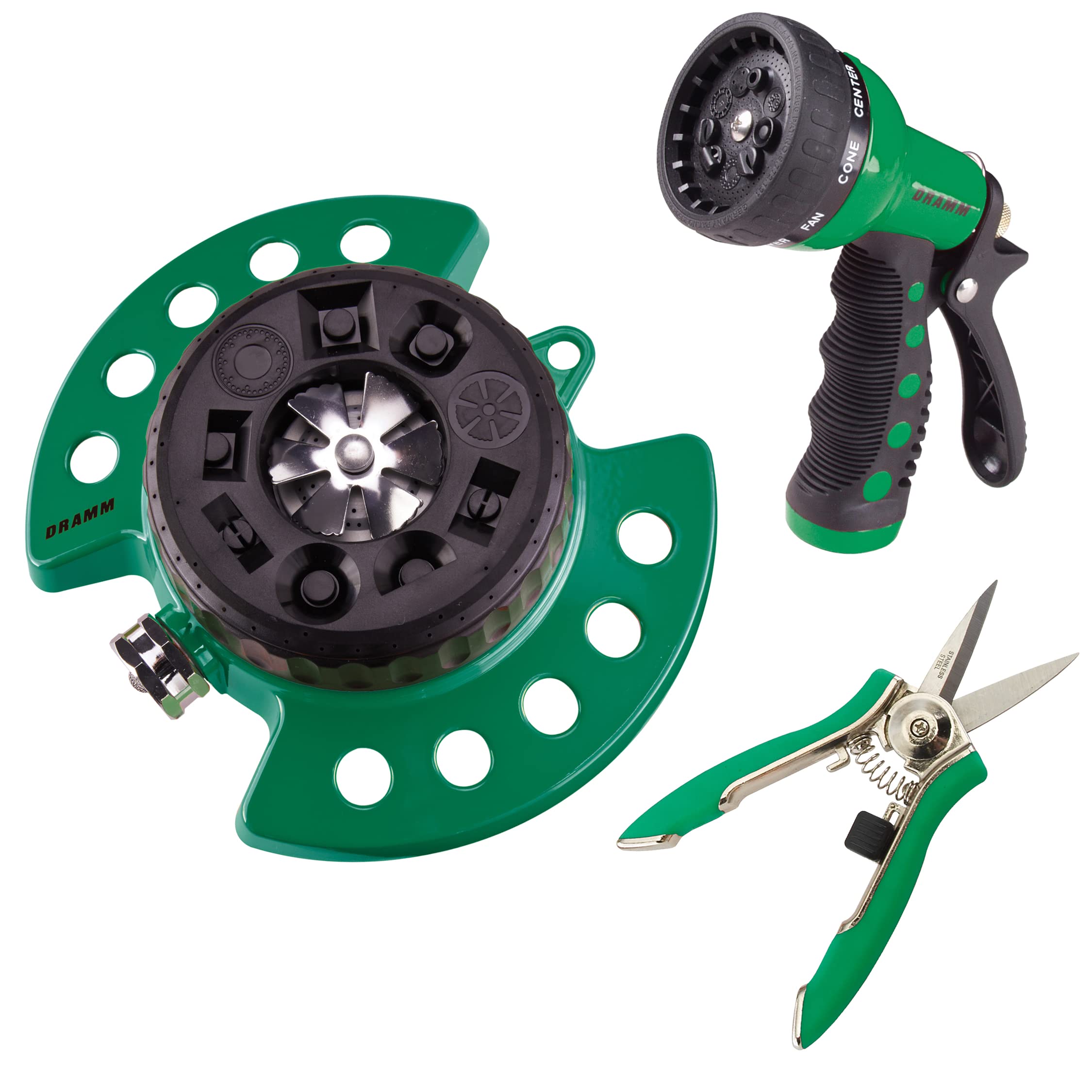 Snapklik.com : DRAMM Watering And Tool Set In Green Includes 9-Pattern ...