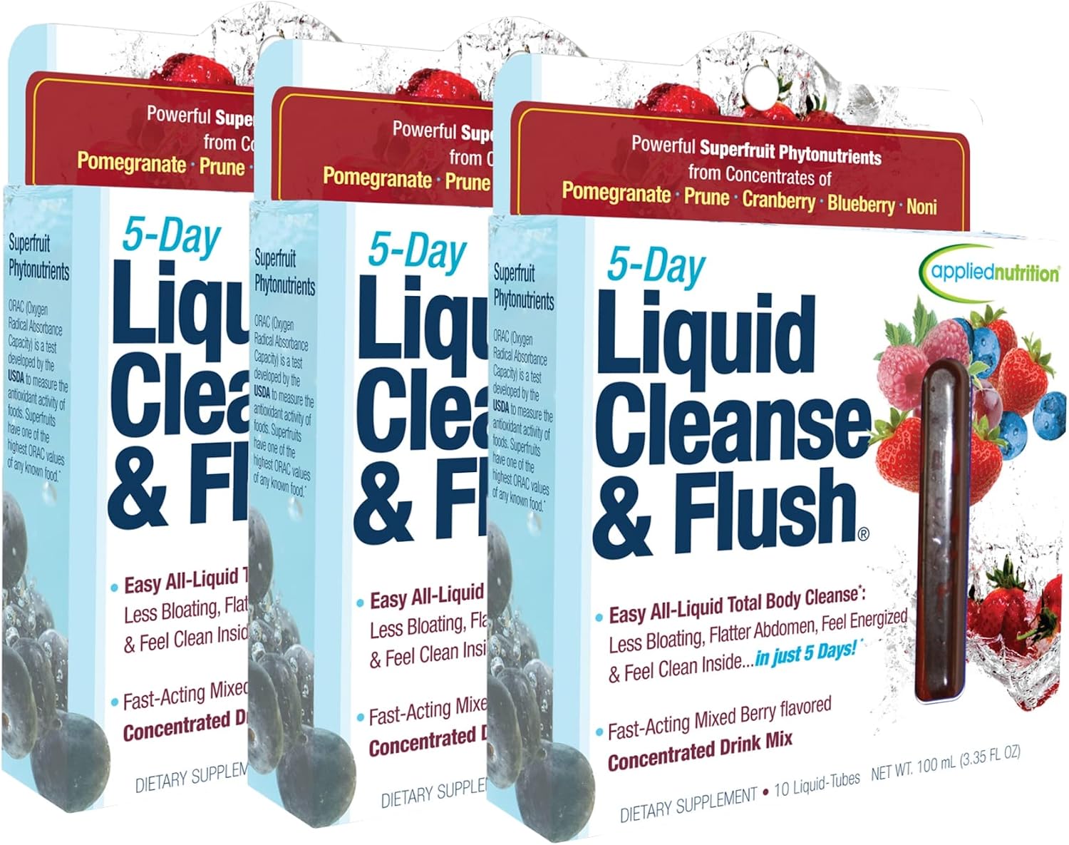 Amazon.com: Applied Nutrition 5-Day Liquid Cleanse & Flush - 10 Liquid ...
