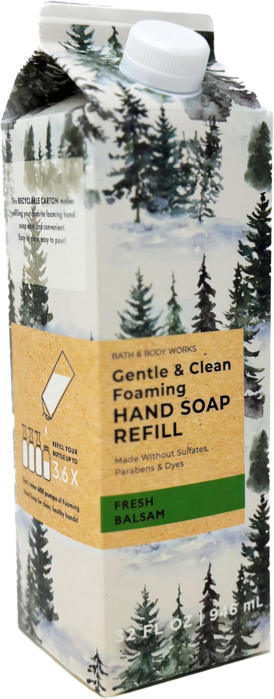 Amazon.com : Bath + Body Works Gentle Foaming Hand Soap Refill - XL ...