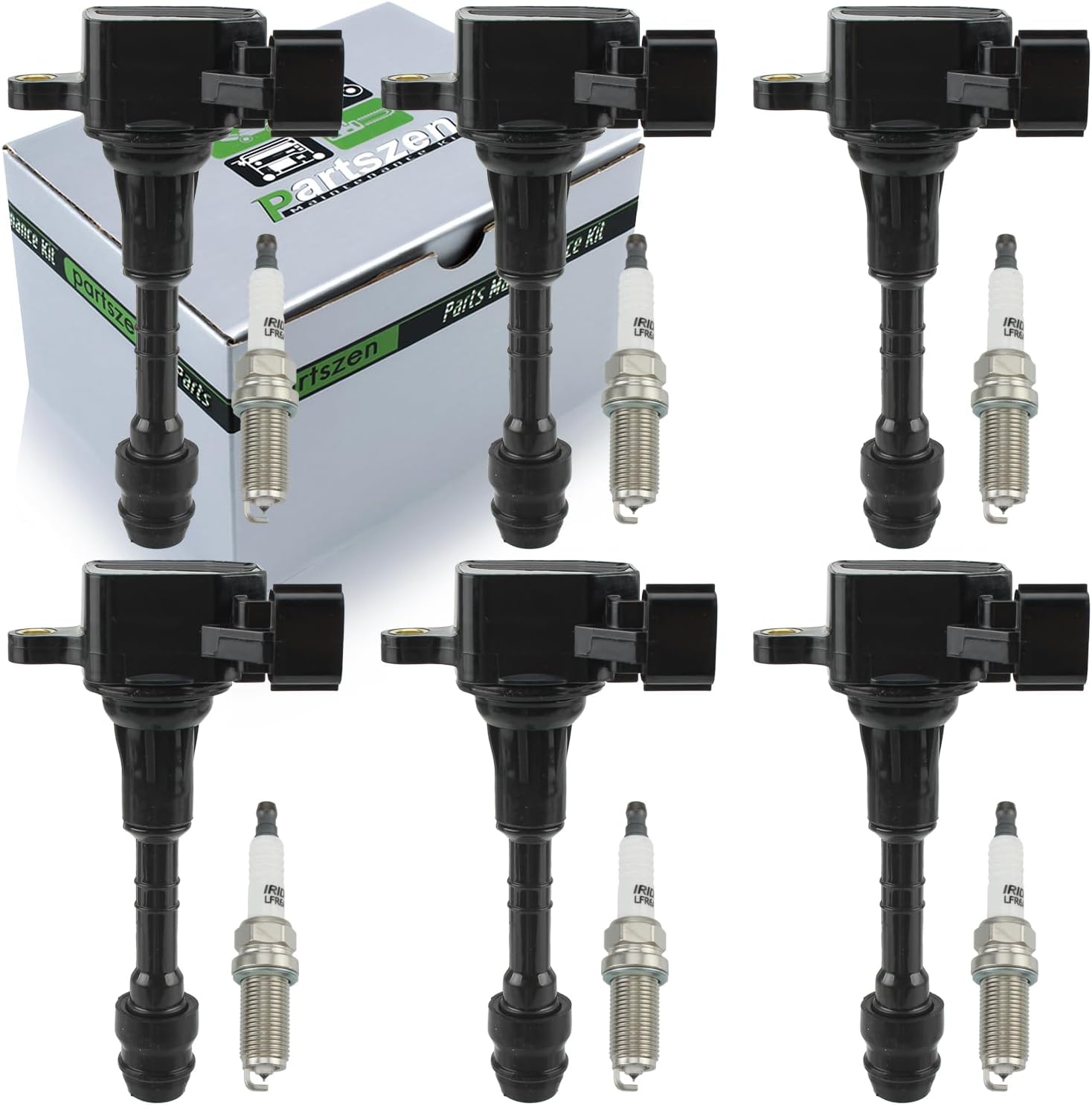 Amazon.com: partszen UF349 Ignition Coils Spark Plugs 8 pcs Fit for ...