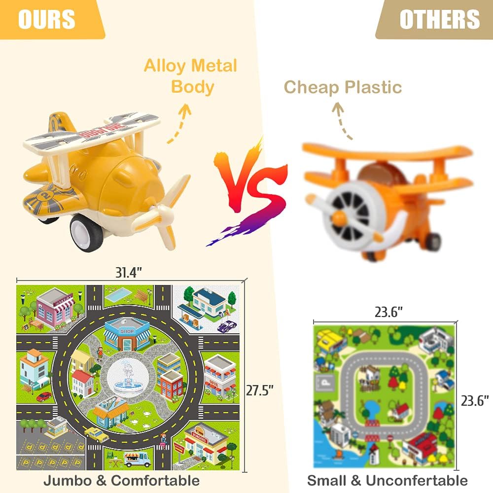 Buy Mini Tudou Diecast Car Toy,Push & Go Vehicle Toy,4 PCS Friction ...