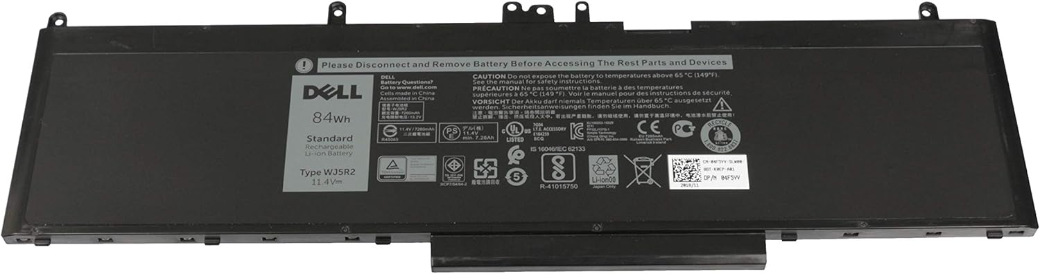 Dell Battery 84Wh original WJ5R2 Latitude 15 E5570 / Precision 15 (3510 ...