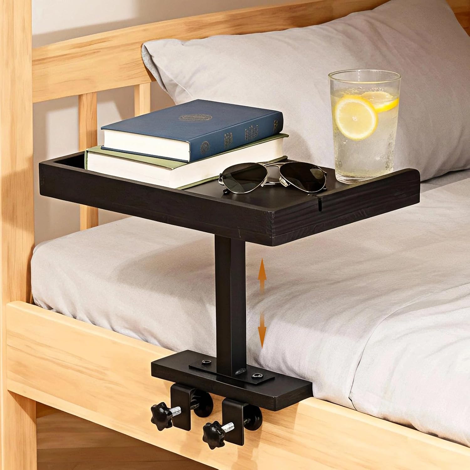Amazon.com: LINGSFIRE Adjustable Bedside Shelf for Dorm & Bunk Beds ...