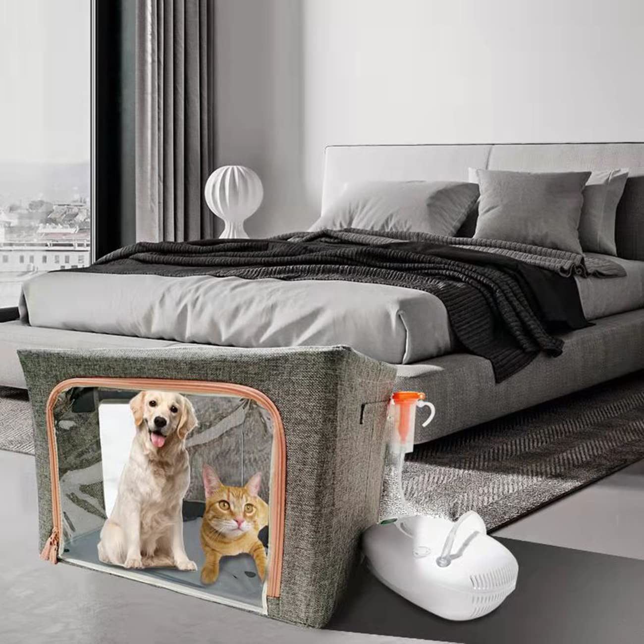 Pet Atomization Nest,Cat Dog Oxygen Inhalation Machine Dedicated ...