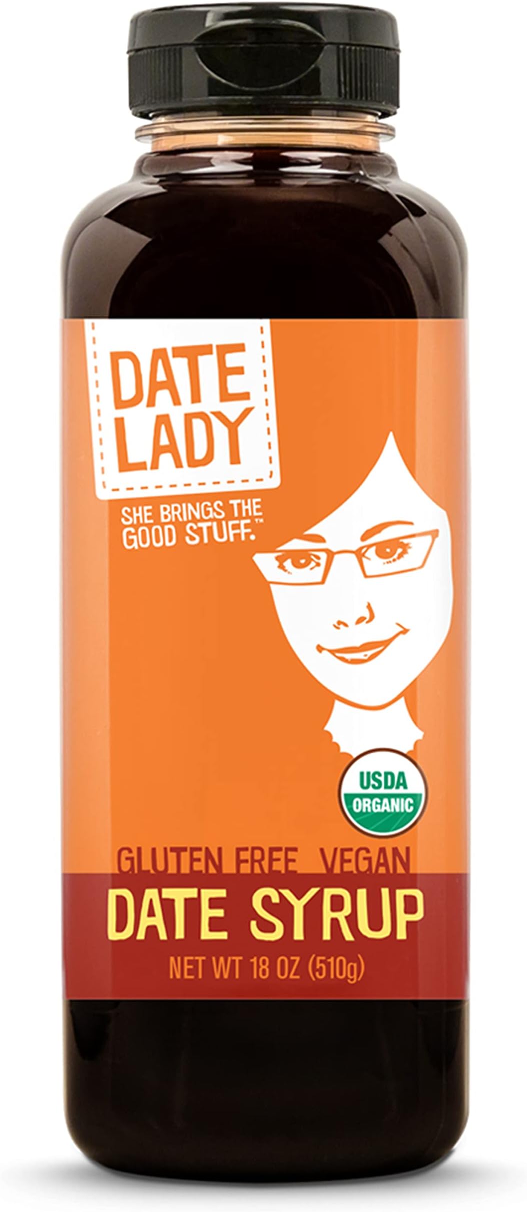 Amazon.com : Date Lady Organic Date Syrup 18 oz Squeeze Bottle | Vegan ...
