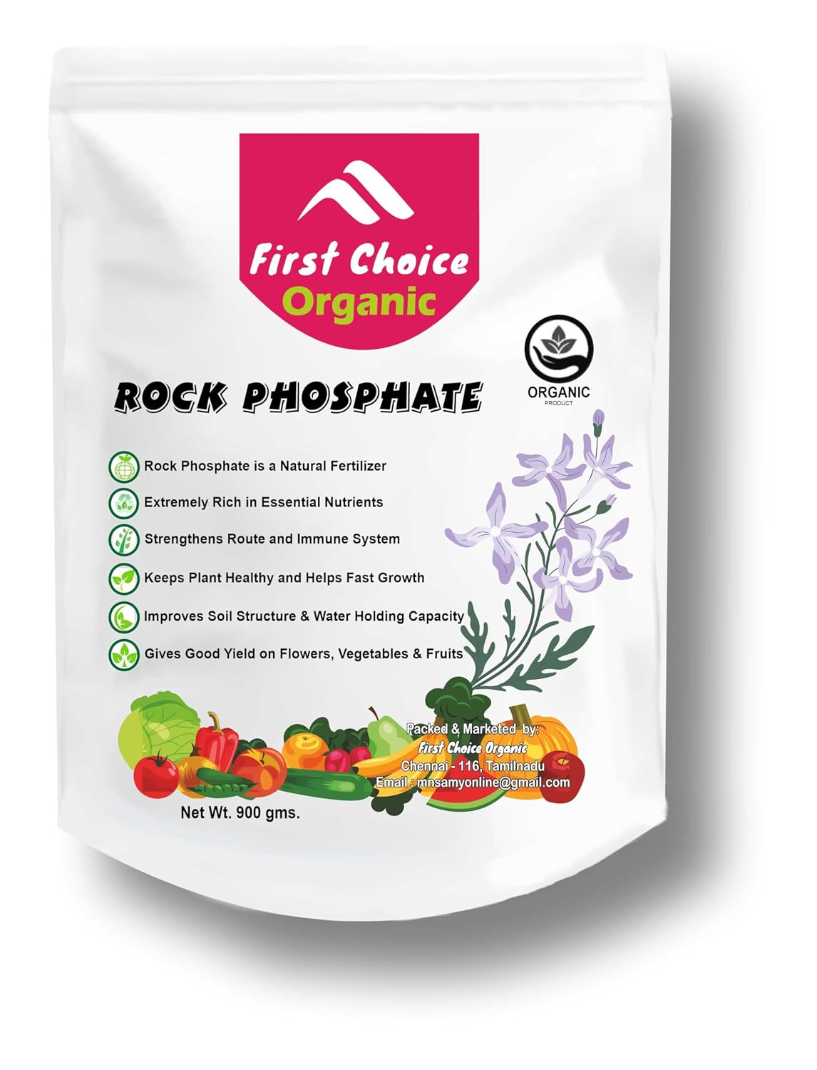First Choice Organic Rock Phosphate | All Purpose Natural Fertilizer ...