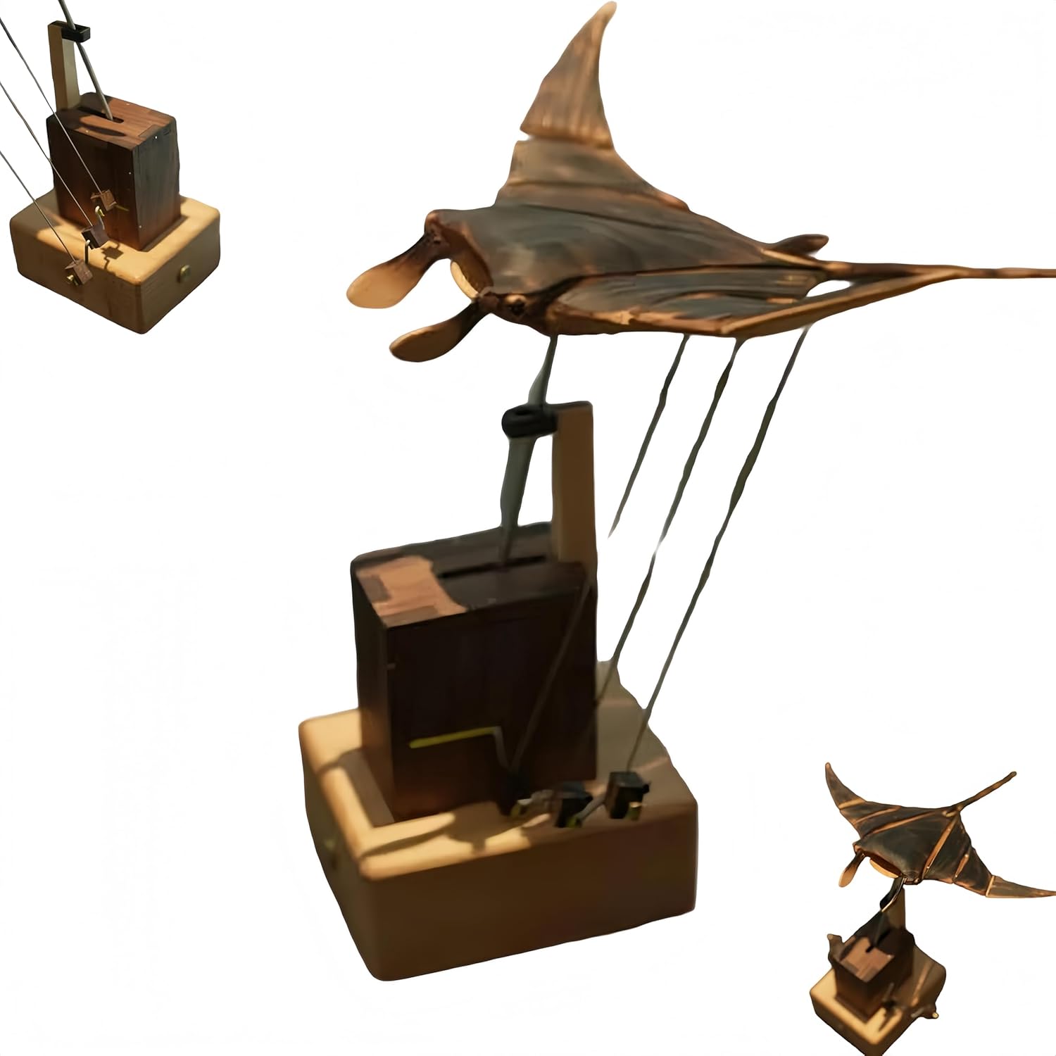 Amazon.com: Upgraded Version Handmade Wooden Electric Bionic Manta Ray ...