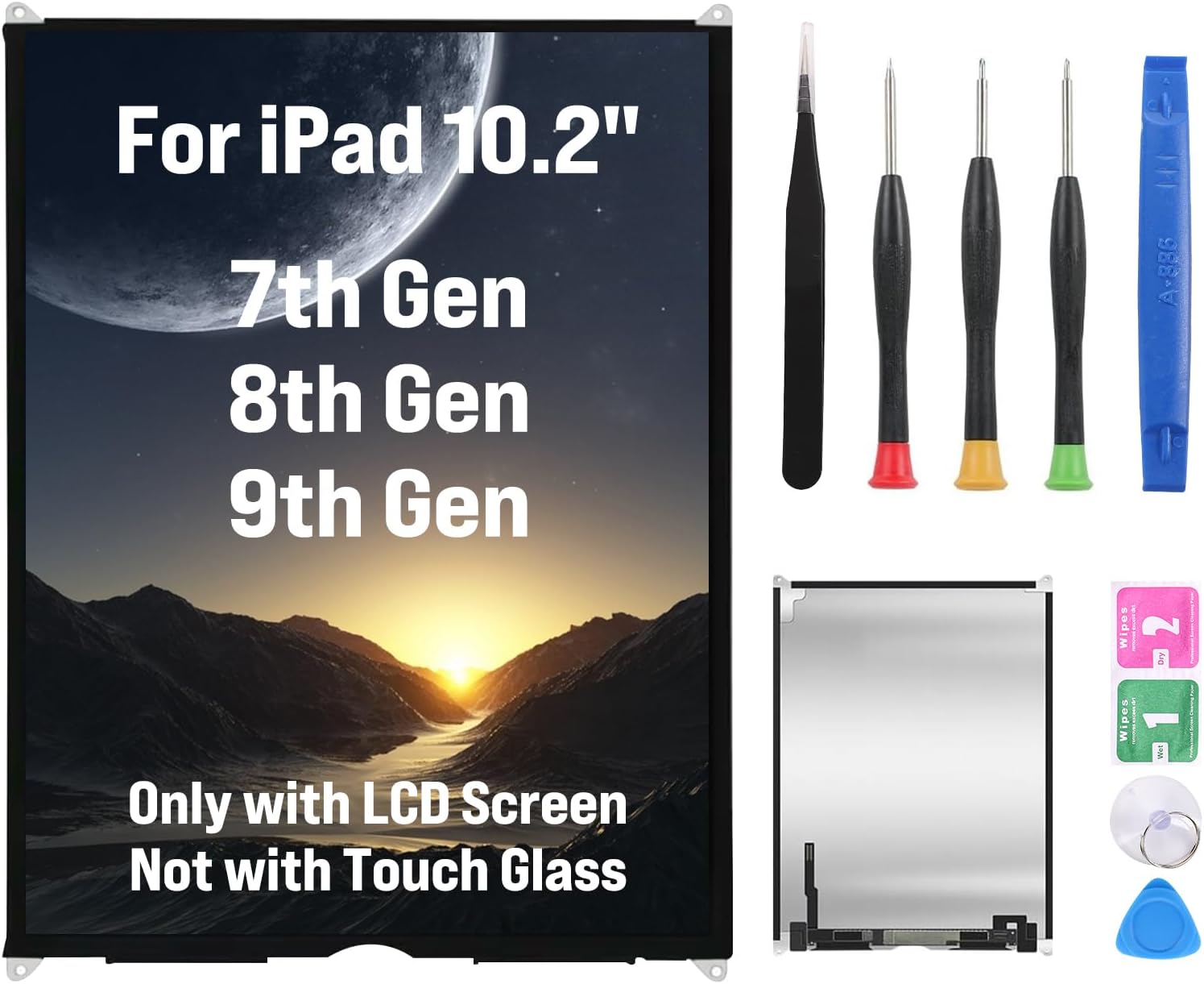 Amazon.com: Without Touch Glass for iPad 7th 8th 9th Generation Screen ...