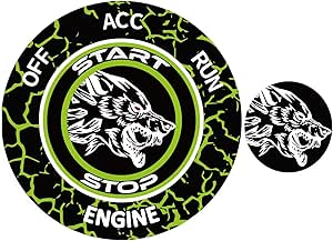 Amazon.com: TOOLEPIC Push Start Button Cover for Dodge Challenger ...