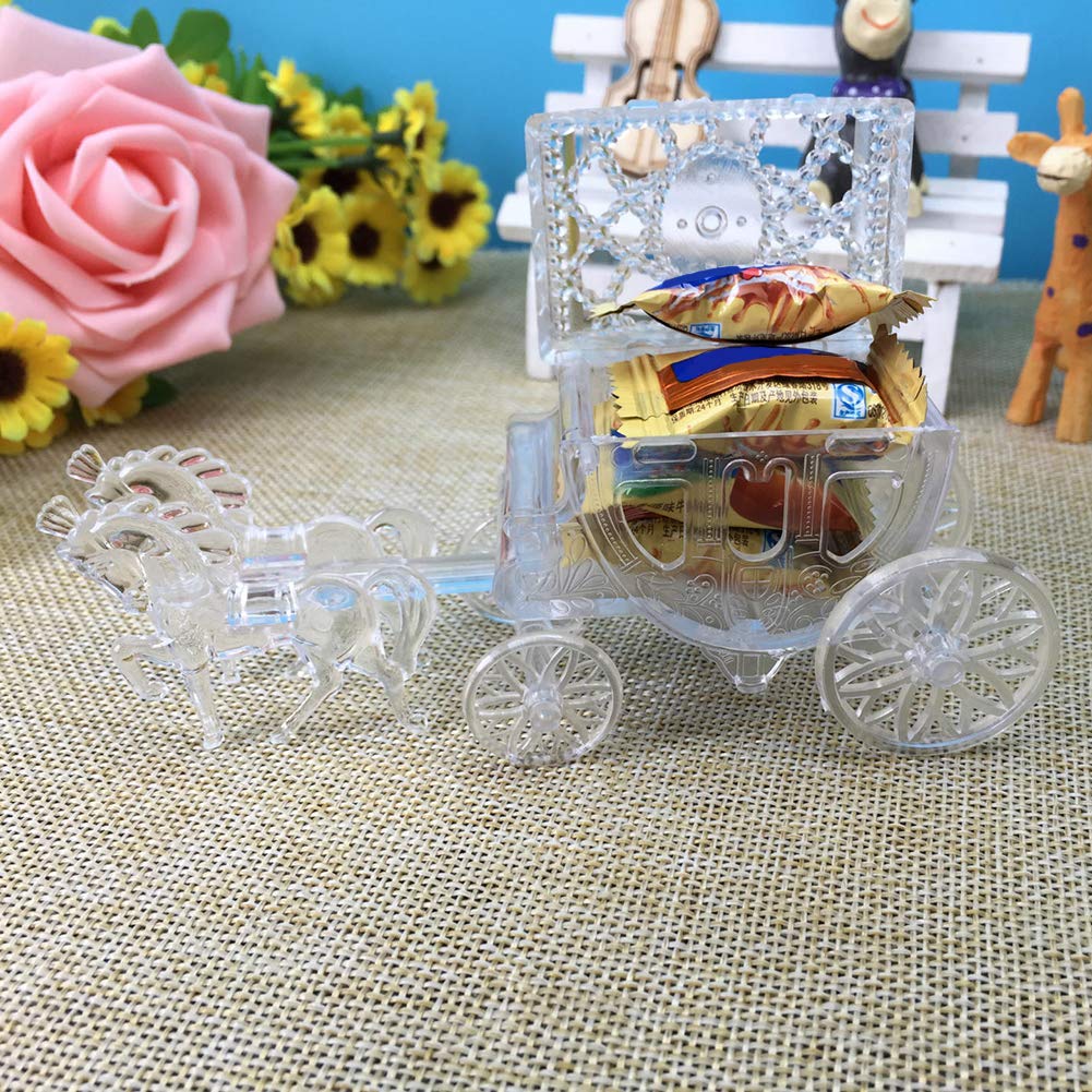 Carriage Gift Box Wedding 10pcs Heart Carriage Wedding Favors Laser