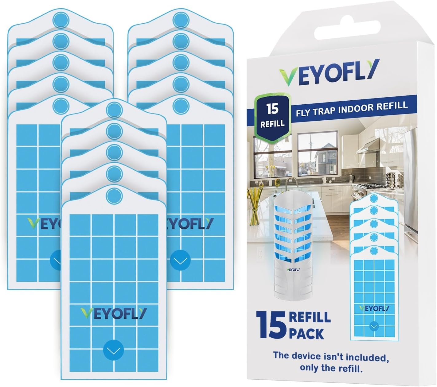 Amazon.com : VEYOFLY Refill Flying Insect Trap, Glue Board Insect ...
