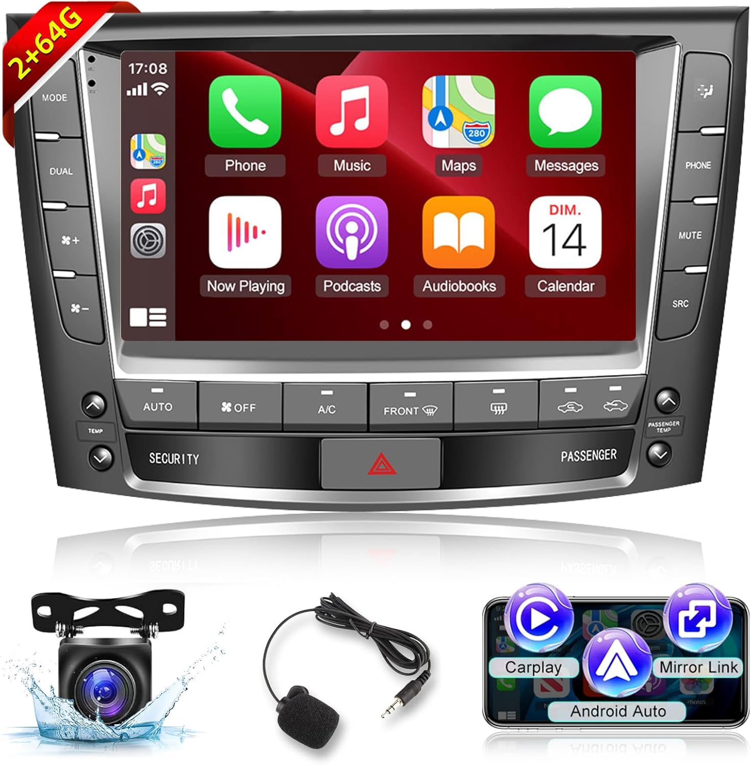 Amazon.com: Car Stereo for Lexus IS250 IS300 IS350 2006-2012 - 9 Inch 2 ...