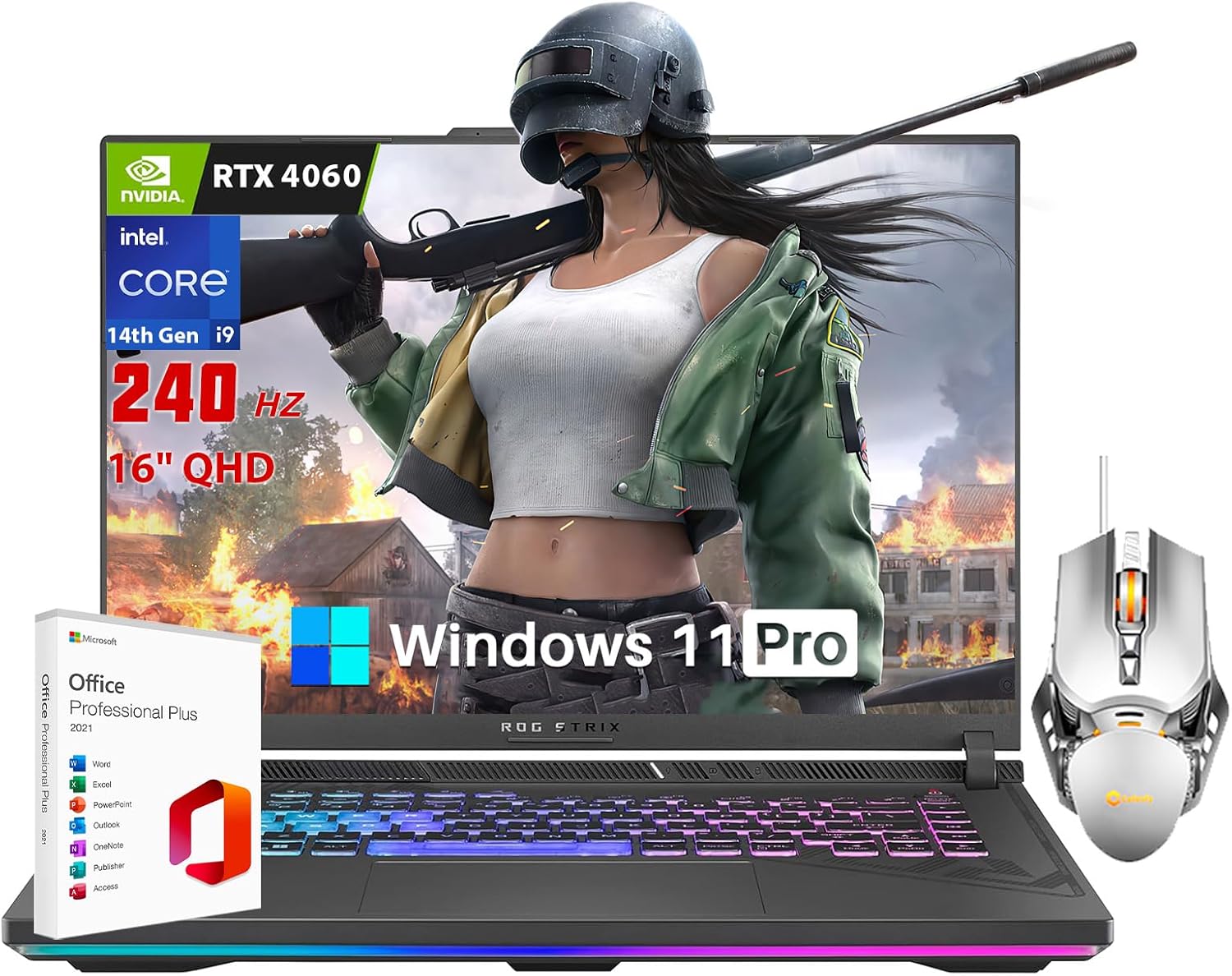 Amazon.com: ASUS ROG Strix G16 Gaming Laptop with Windows 11 Pro, Intel ...