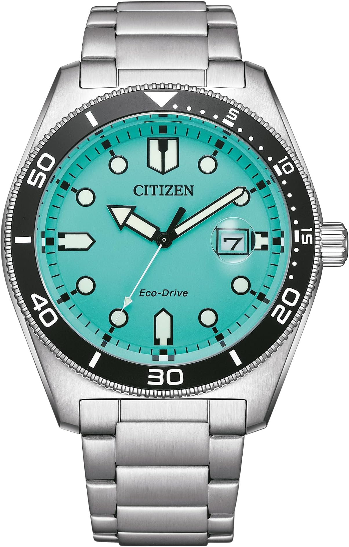 Citizen Men Analogue Eco-Drive Watch with Stainless Steel Strap AW1760 ...