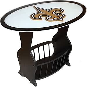 Amazon.com : NFL Logo End Table NFL Team: New Orleans Saints : Sports ...