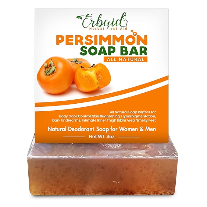 Amazon.com : Persimmon Soap Bar for Body Odor Control – Purifying ...