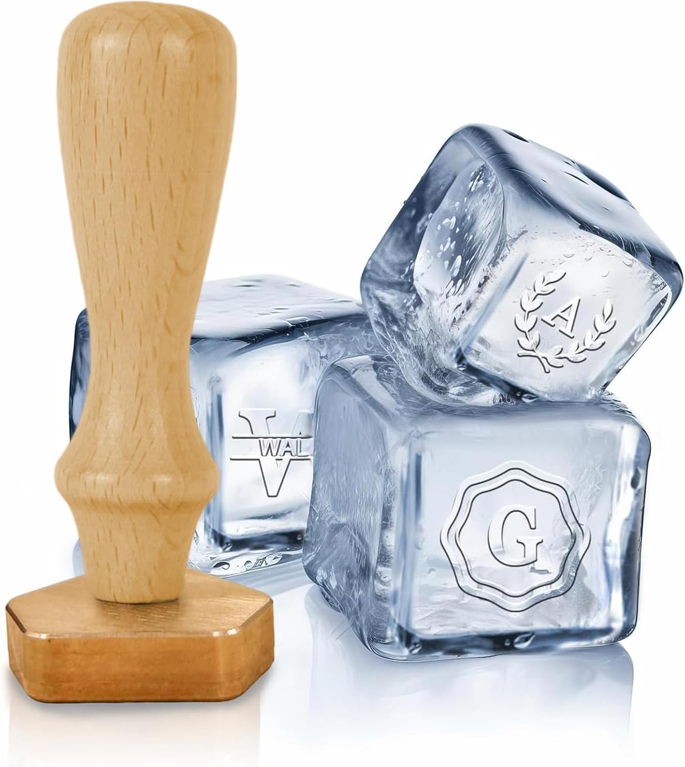 Amazon.com: KAINSY Custom Ice Cube Stamp, Personalized Logo Ice ...