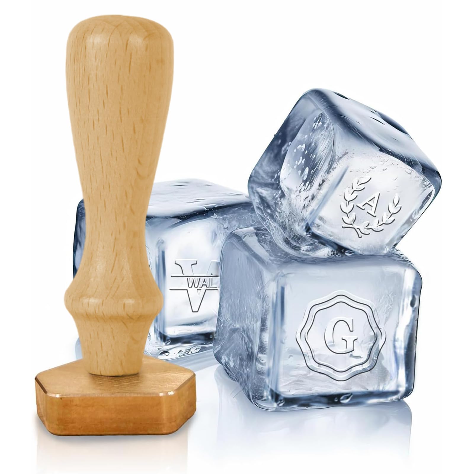 Amazon.com: KAINSY Custom Ice Cube Stamp, Personalized Logo Ice ...
