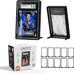 Amazon.com: Graded Trading Card Frame Display with Folding Stand | Fits ...