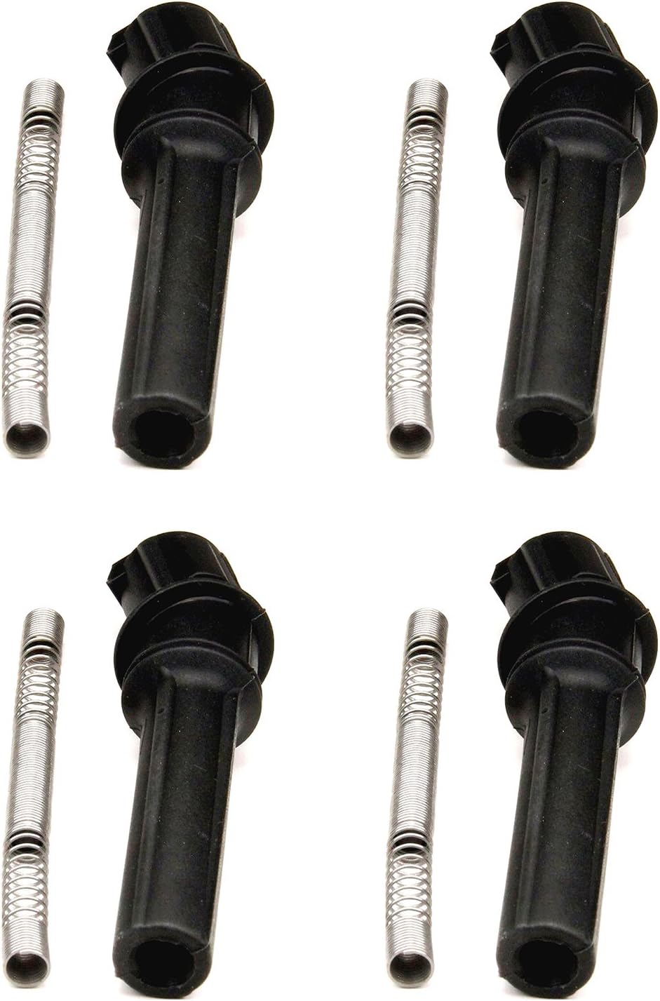 Amazon.com: ENA Set of 4 Rubber Ignition Coil Boot with Coil Spring ...