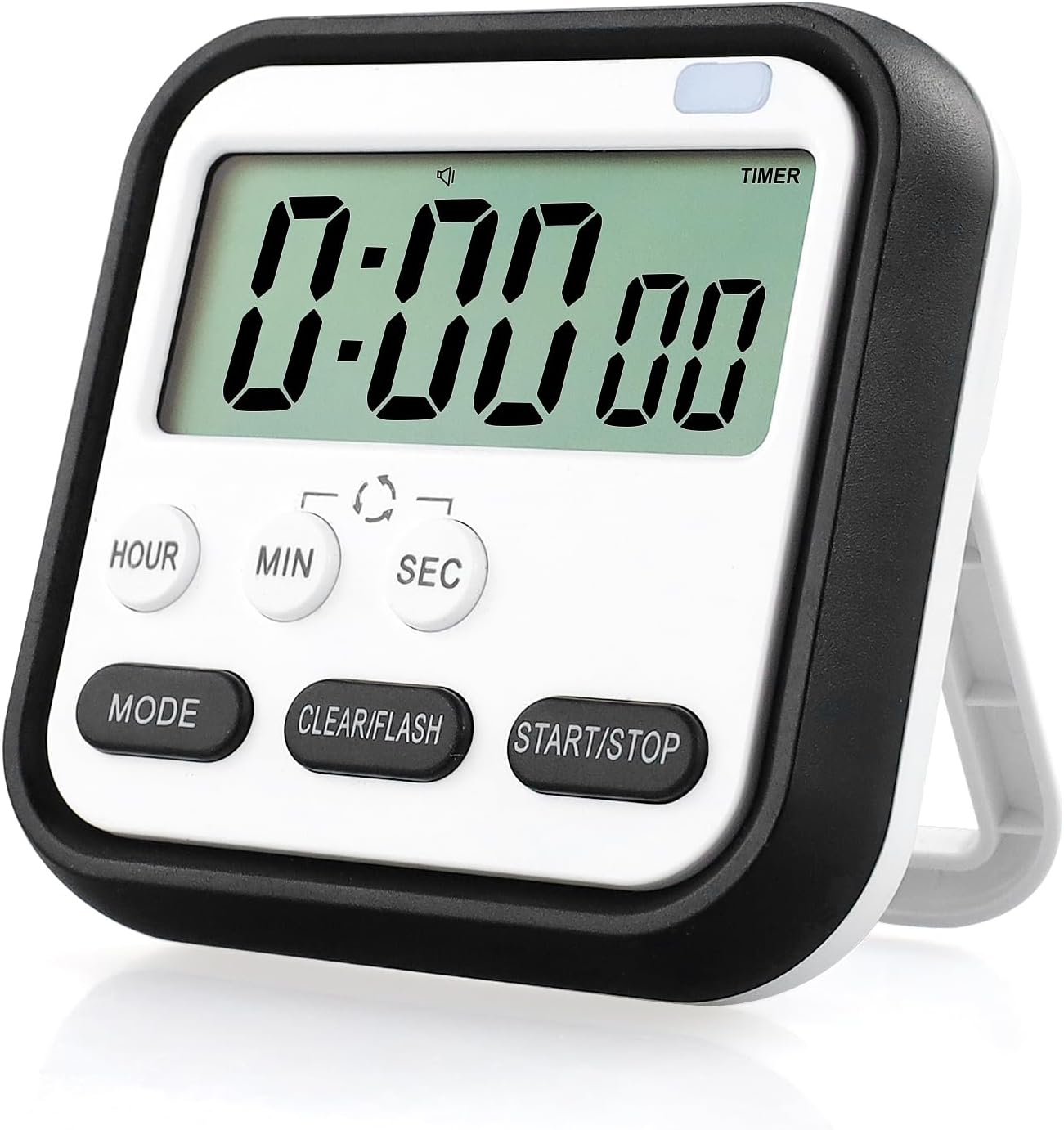 Kitchen Timer, Digital Visual Timer 24-Hours Magnetic Clock Stopwatch Count Up & Count Down ...